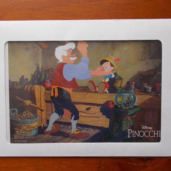 Disney | Wall Decor | Disneys Collectible Pinocchio Lithograph 5 X 7 ...